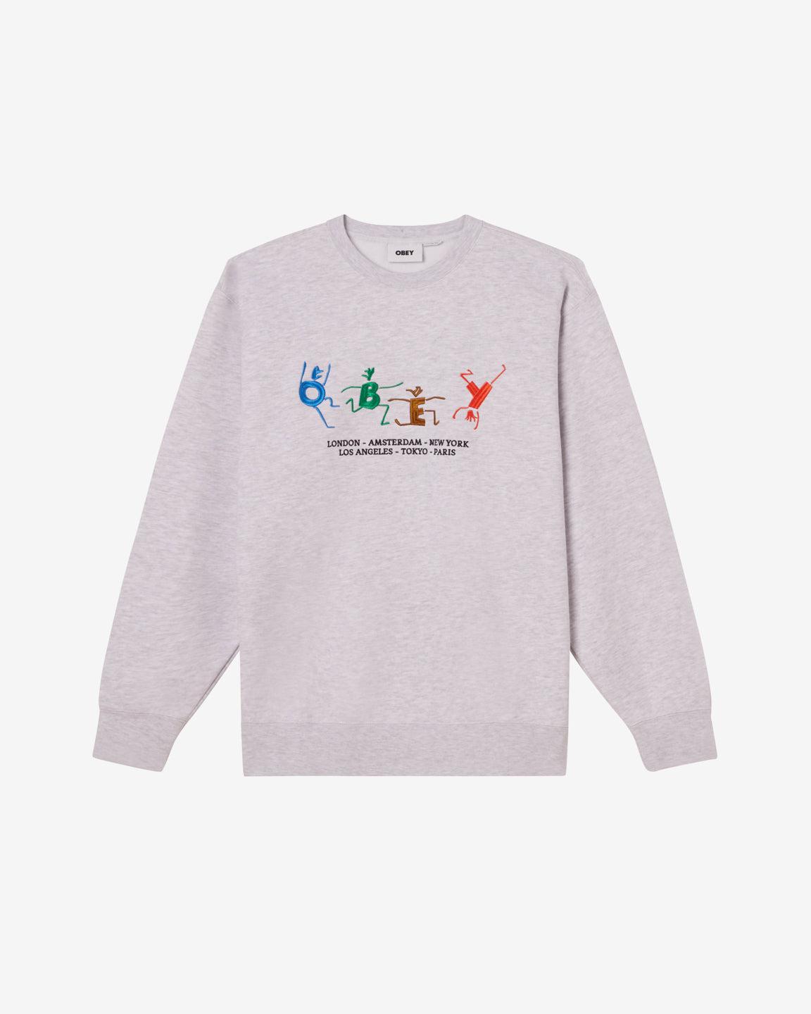 OBEY PEOPLE CREW ASH GREY – Neighborhood